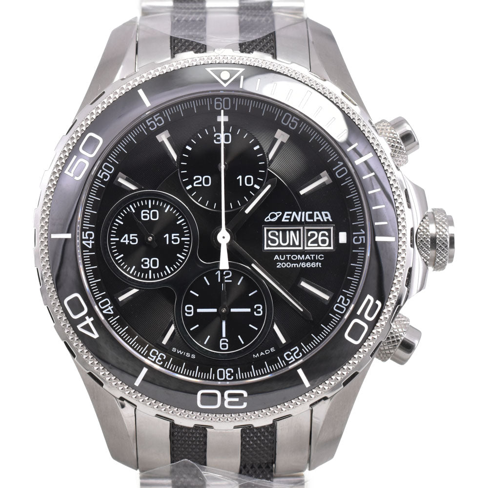 with paper ENICAR Sherpa Sport II Chrono 3268.51.328aCMBB Chronograph ...